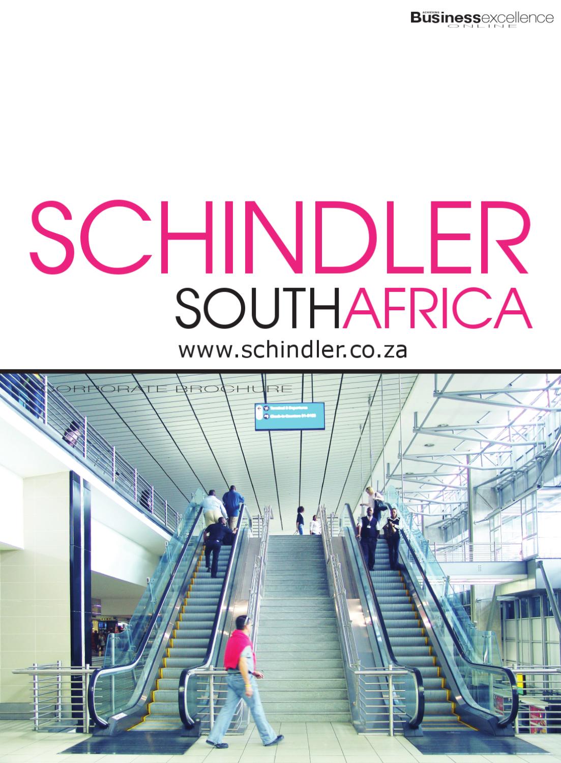 Schindler_OCT10_emea_BROCH_w by Business Excellence Magazine - Issuu