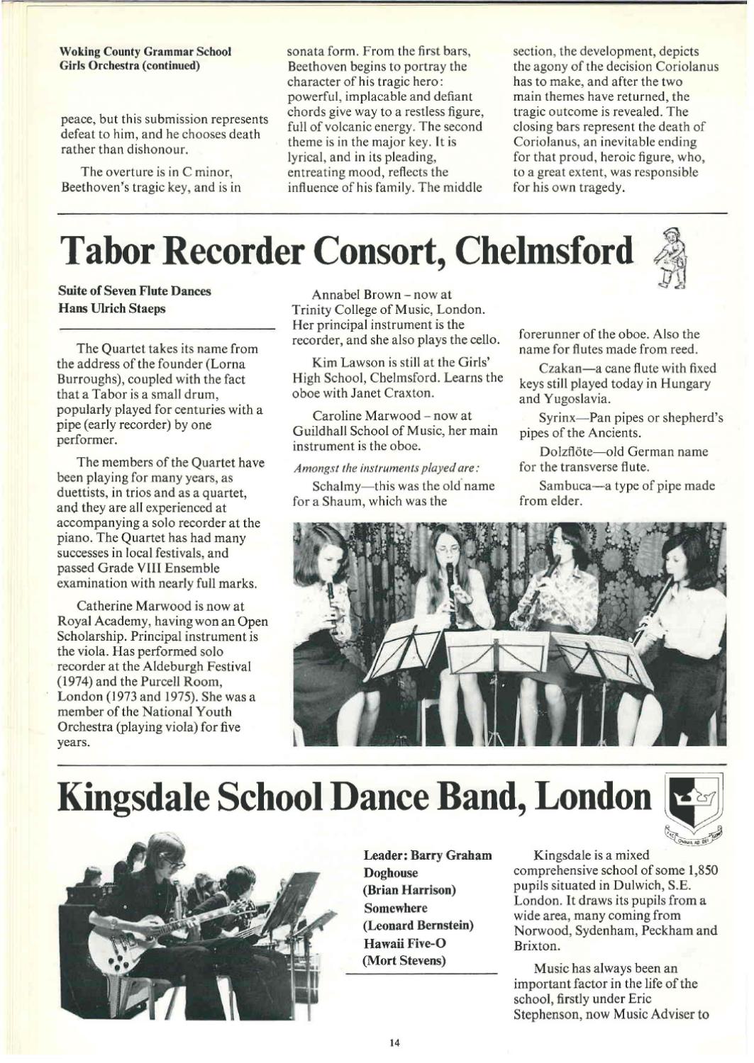 School Prom 1975 by Music for Youth - Issuu
