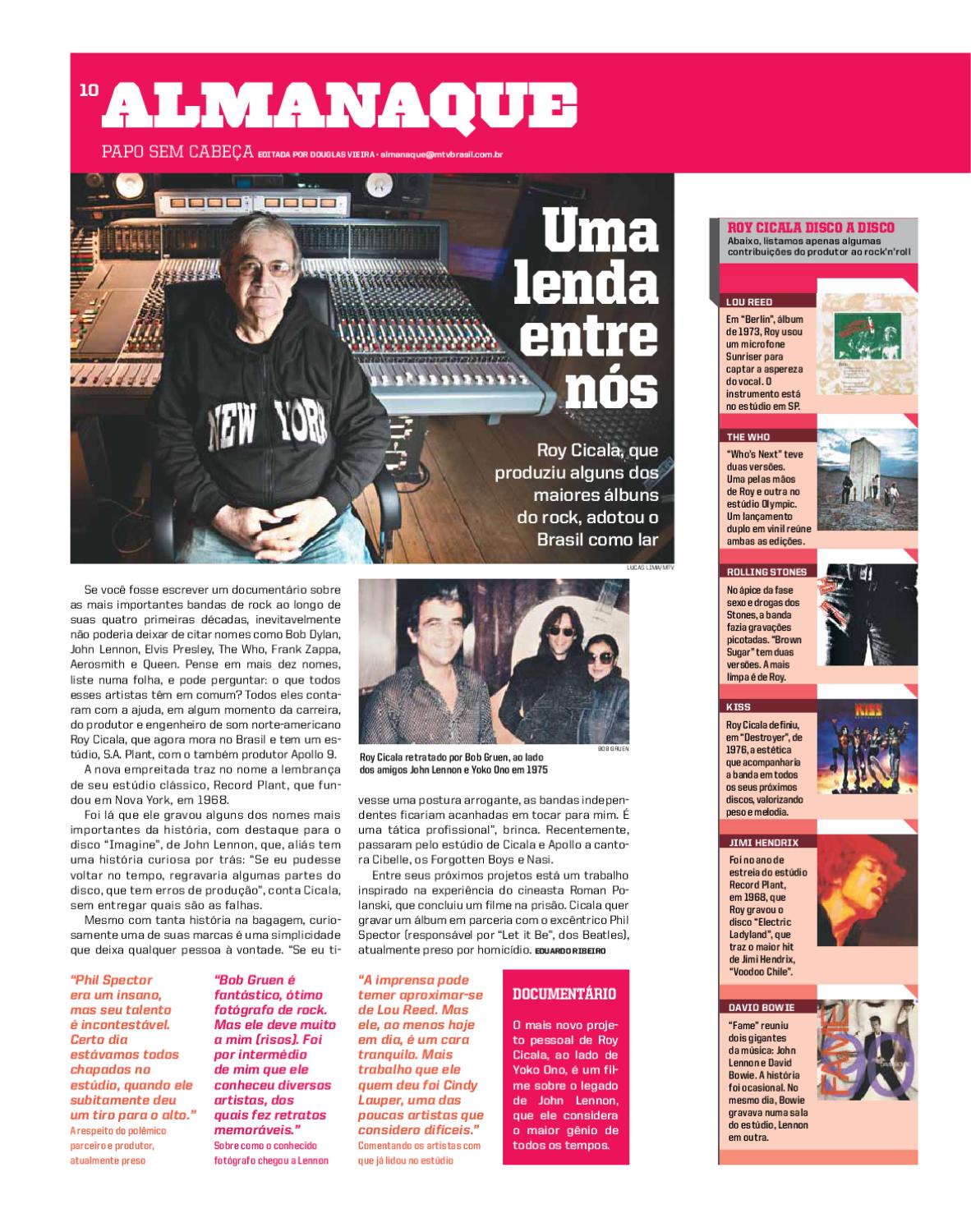 Roy Cicala by Eduardo Dantas Ribeiro - Issuu