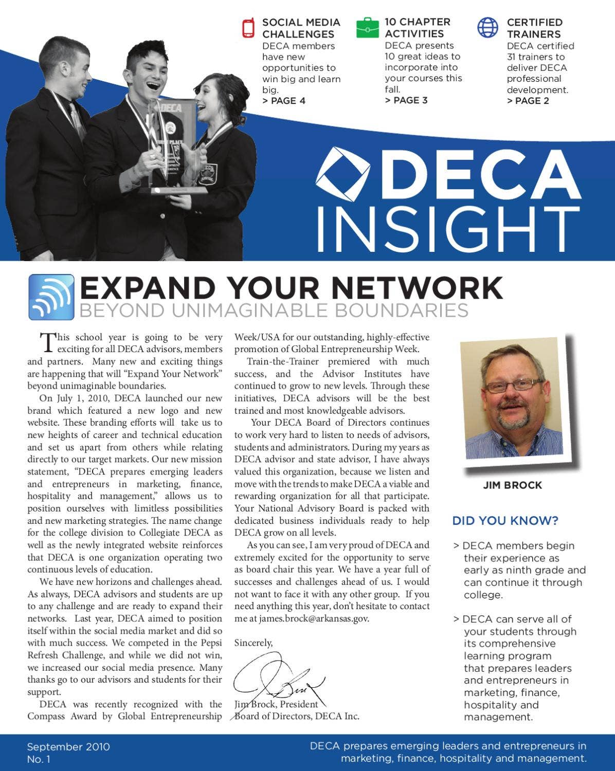DECA Insight September/October 2010 by DECA Inc. - Issuu