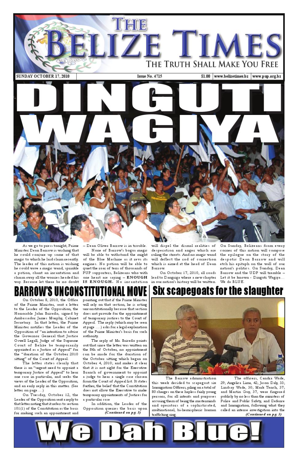 Belize Times 101017 by Belize Times Press - Issuu