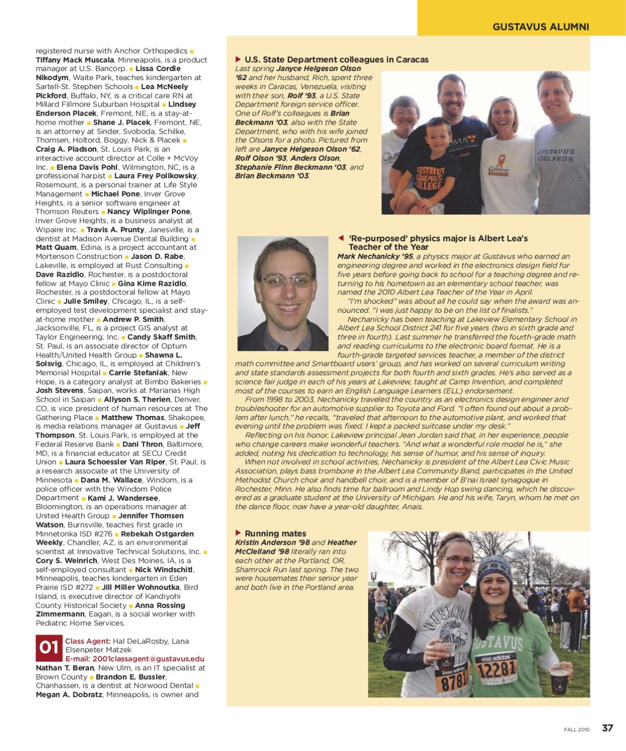 Fall 2010 Quarterly by Gustavus Adolphus College - Issuu