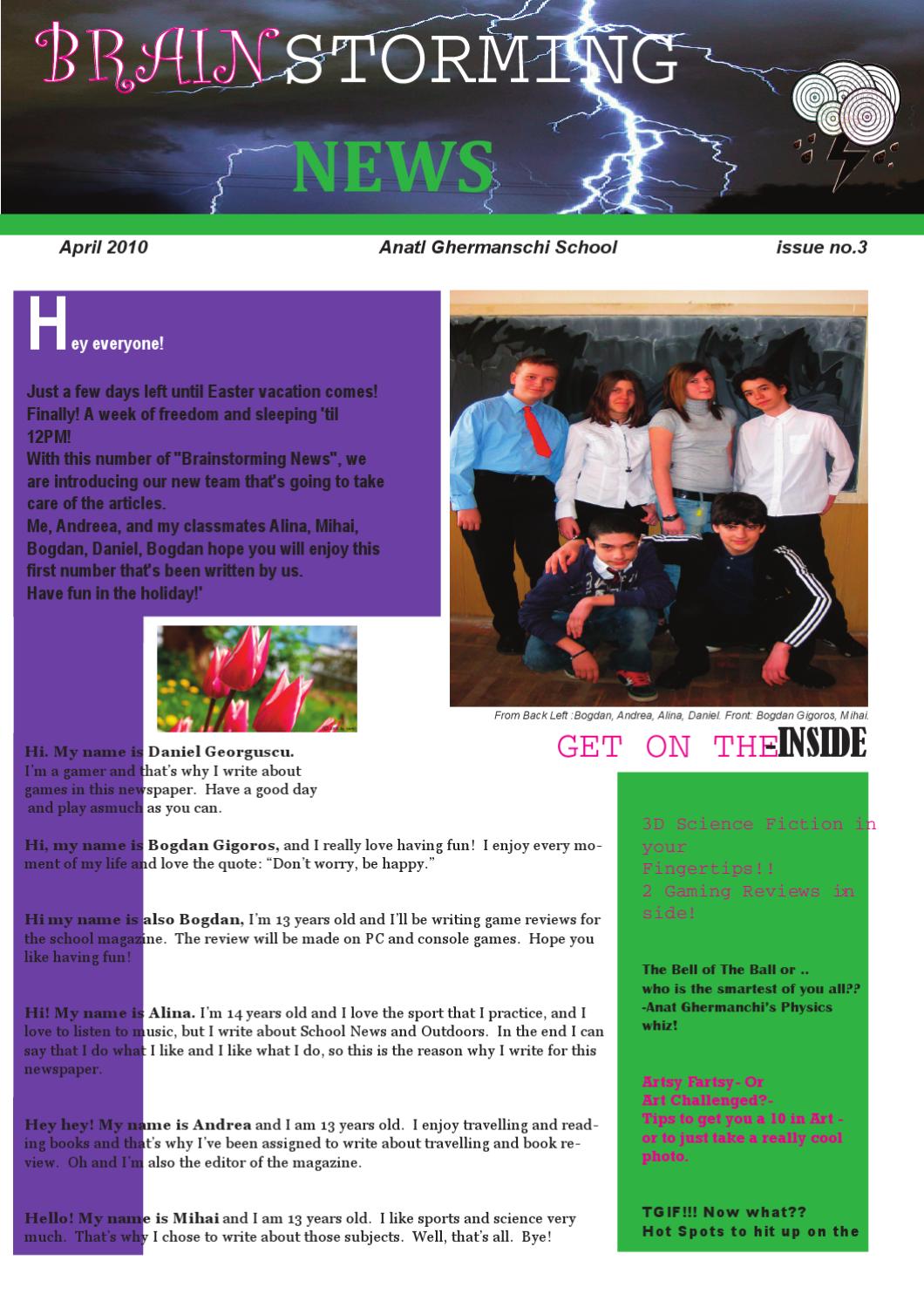 Brainstorming News, Issue no 3, April 2010 by Projects Abroad - Issuu