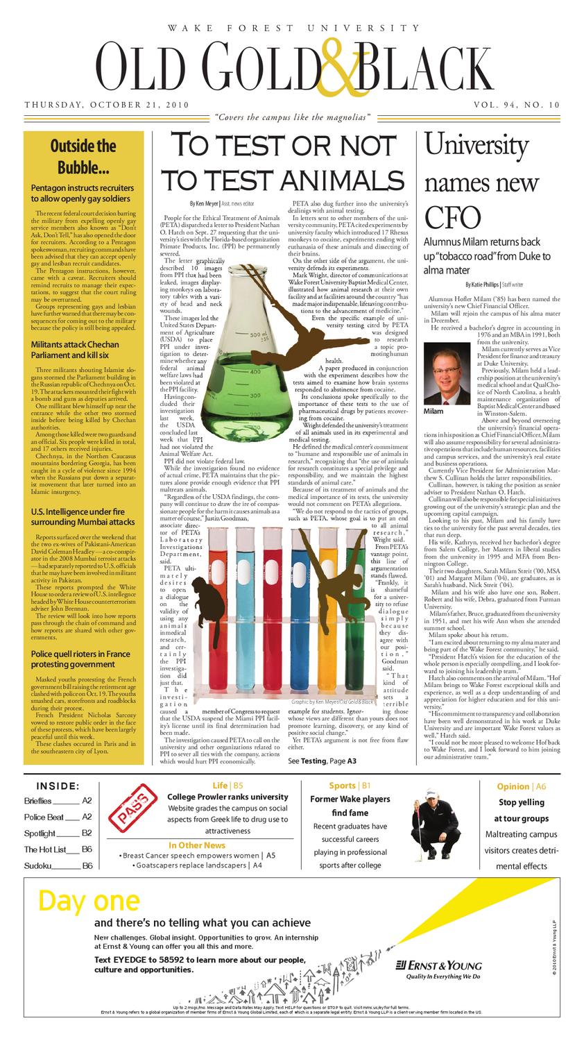 20101021 by Old Gold & Black - Issuu