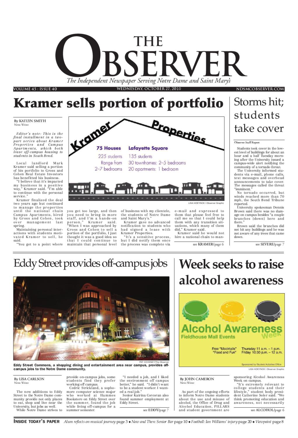 PDF of The Observer for 10-27-10 by The Observer - Issuu