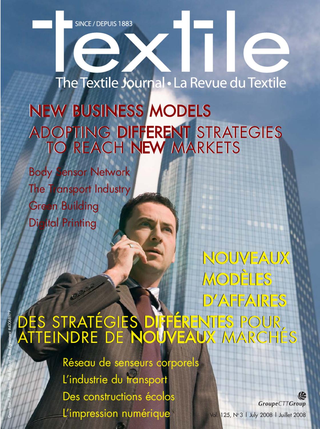 Volume 127 #4 - October 2010 - Octobre 2010 by The Textile Journal - Issuu