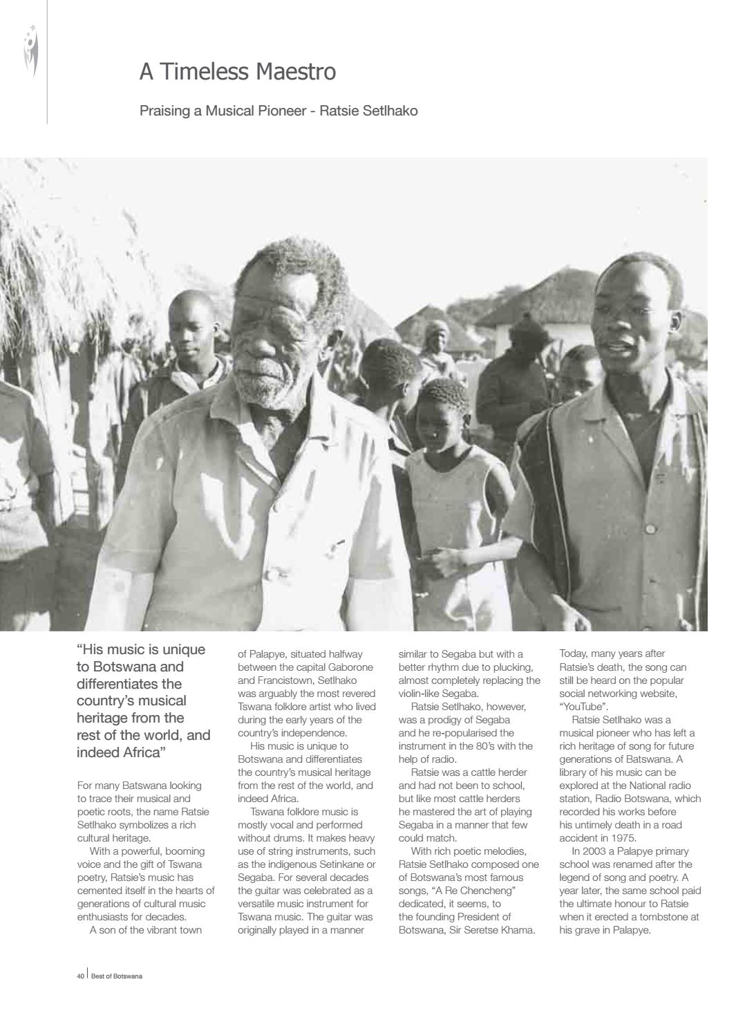 BEST OF BOTSWANA - Volume 1 by Sven Boermeester - Issuu