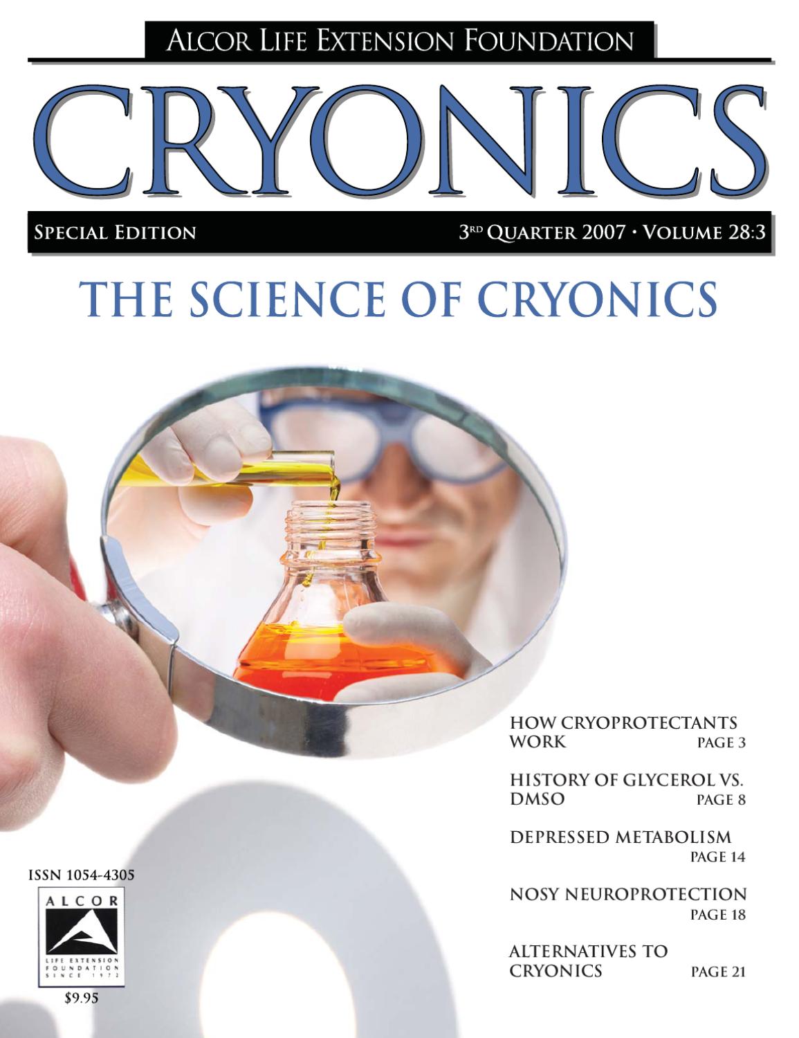 Cryonics Magazine 2007-3 by Alcor Life Extension Foundation - Issuu