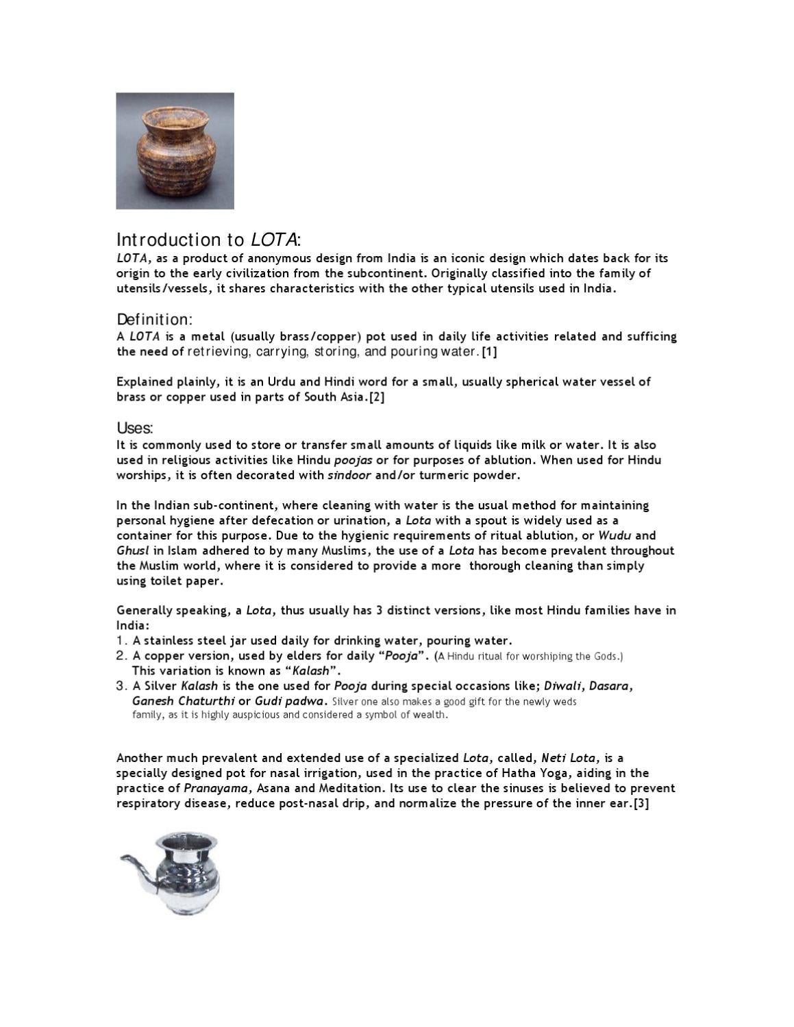 Lota Design by avnish mehta - Issuu