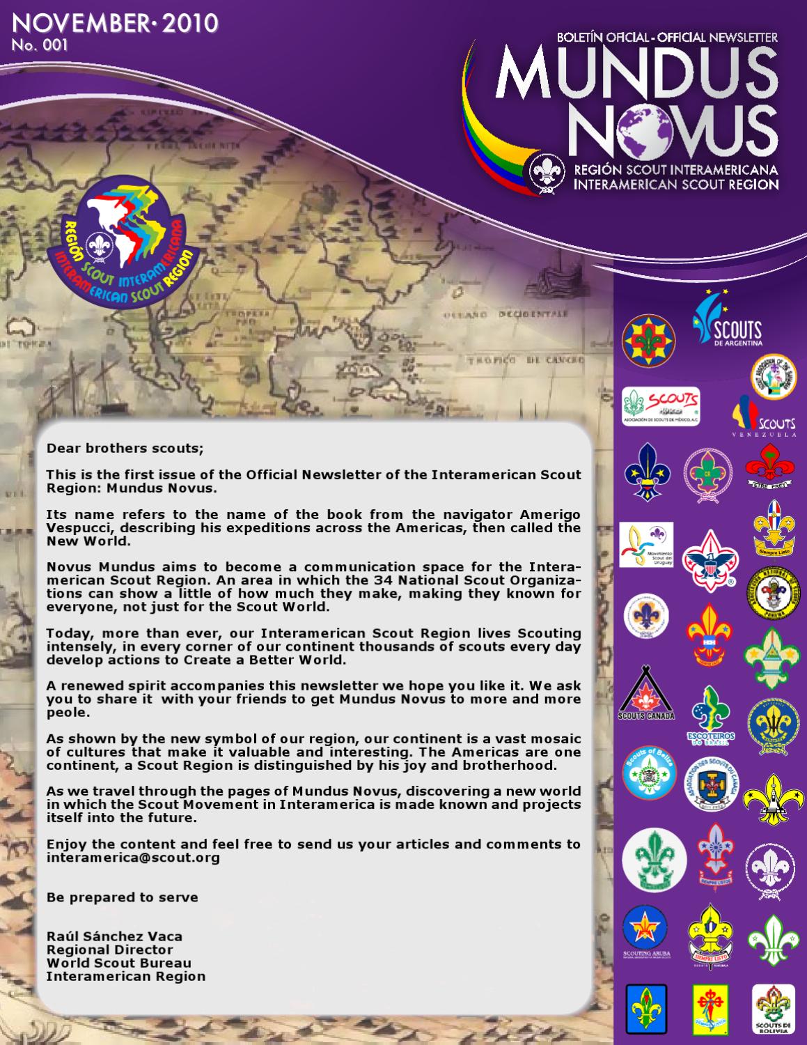 Mundus Novus No. 001 by World Organization of the Scout Movement - Issuu