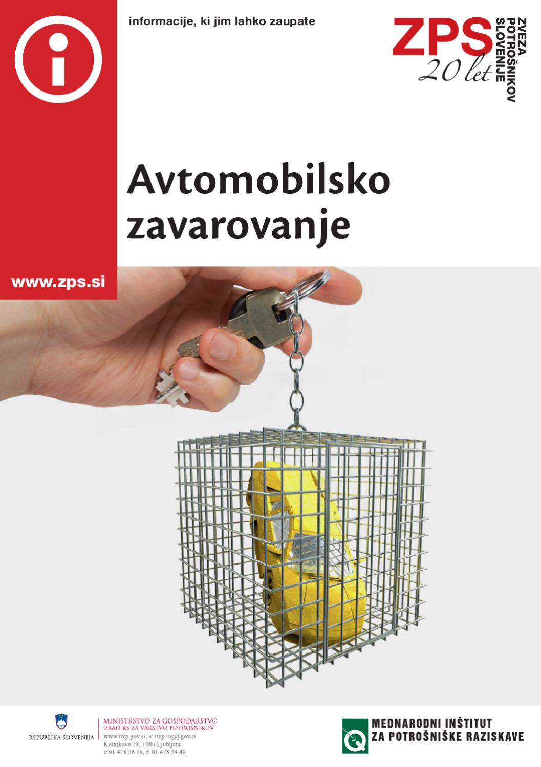 Avtomobilsko zavarovanje by Zveza potrošnikov Slovenije - Issuu