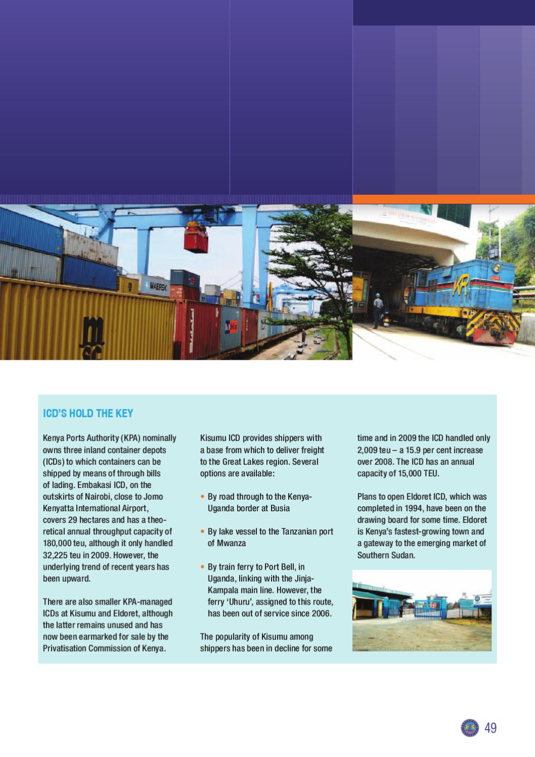 Kenya Ports Authority Handbook 2010-11 by Land & Marine Publications ...