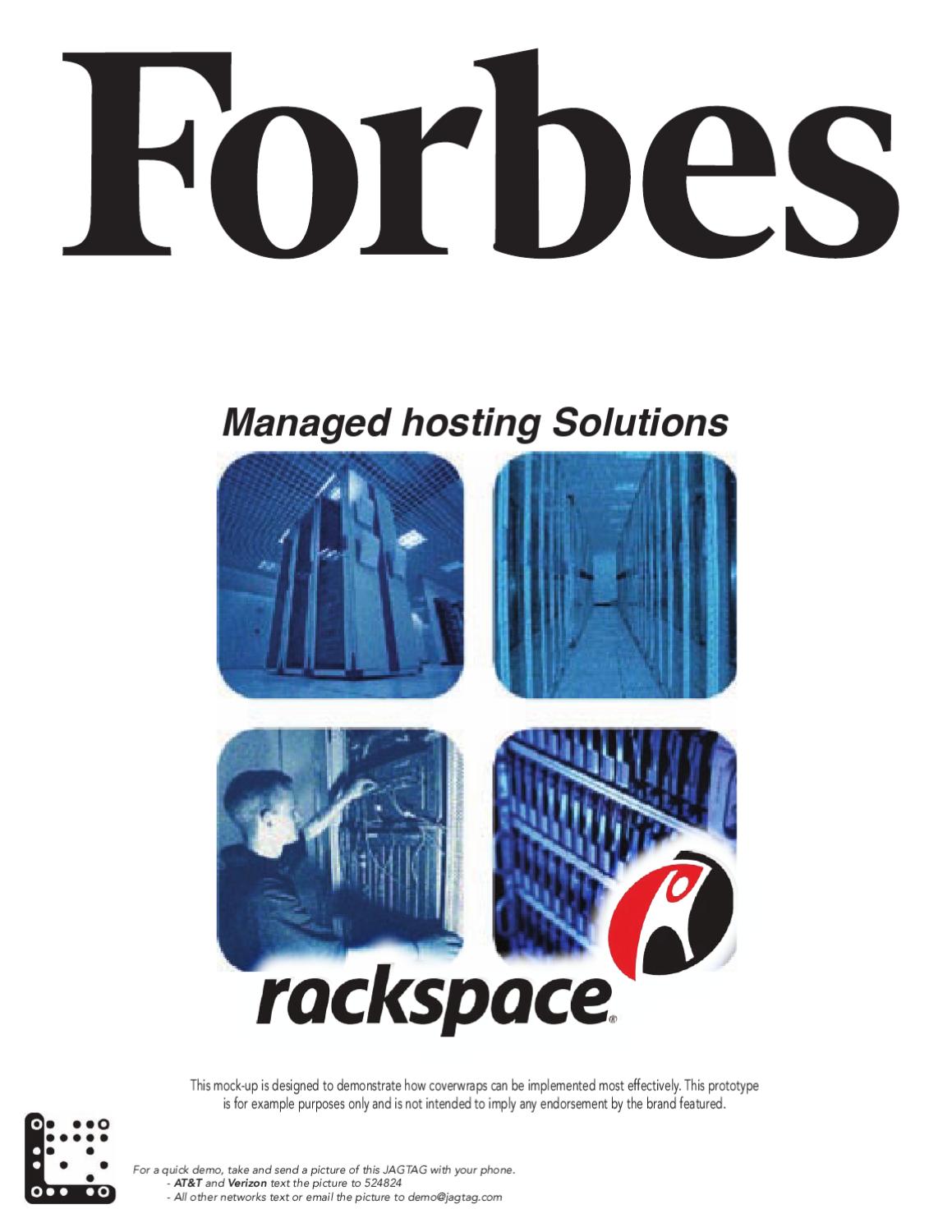 RACKSPACE - Mockup Example of Magazine Cover Wrap Marketing by Audience ...