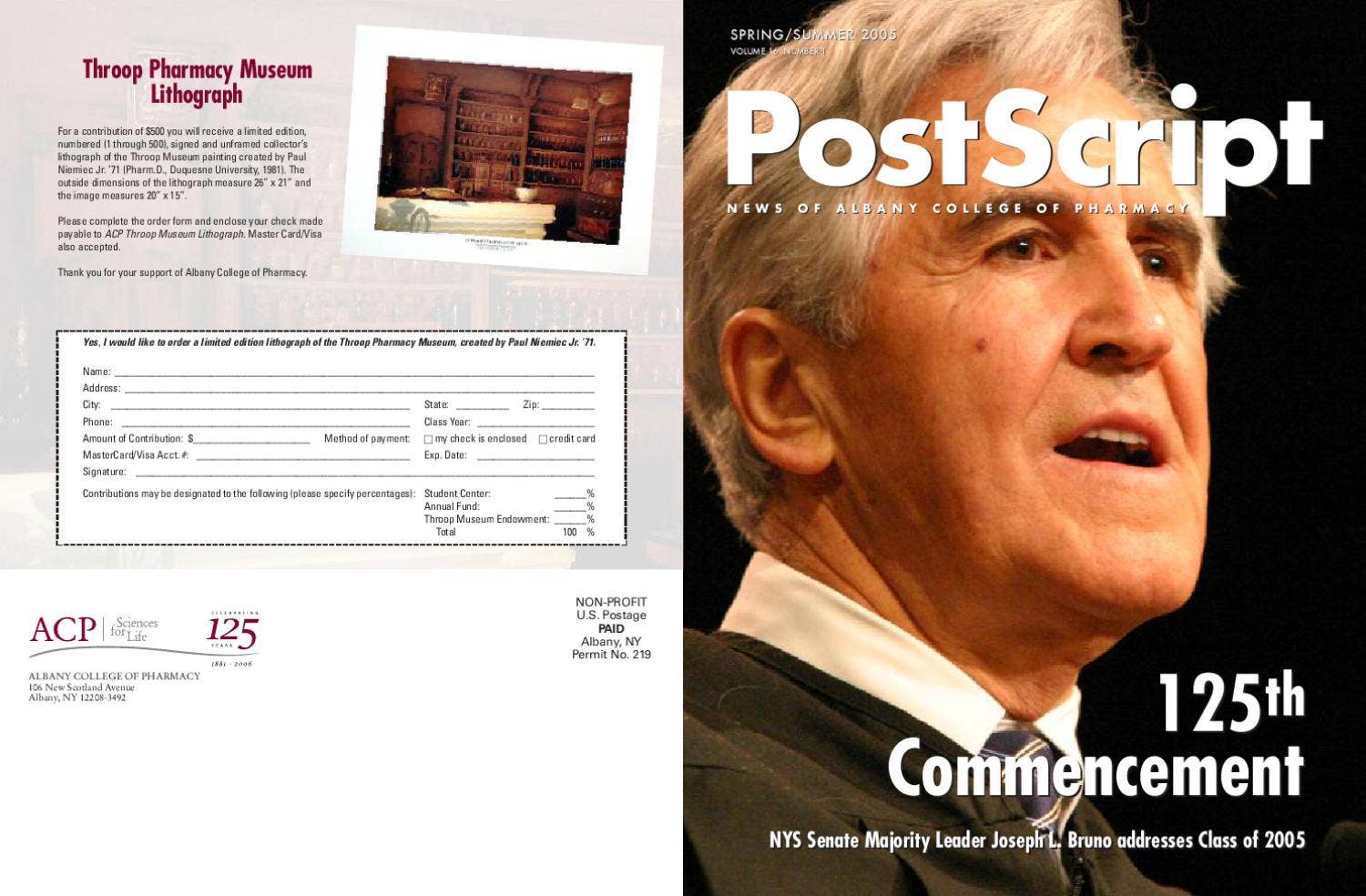 PostScript Spring/Summer 2005 by Albany College of Pharmacy and Health Sciences - Issuu