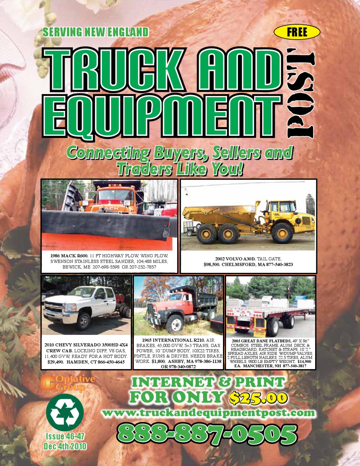 Truck And Equipment Post - Issue #46-47, 2010 by 1ClickAway - Issuu