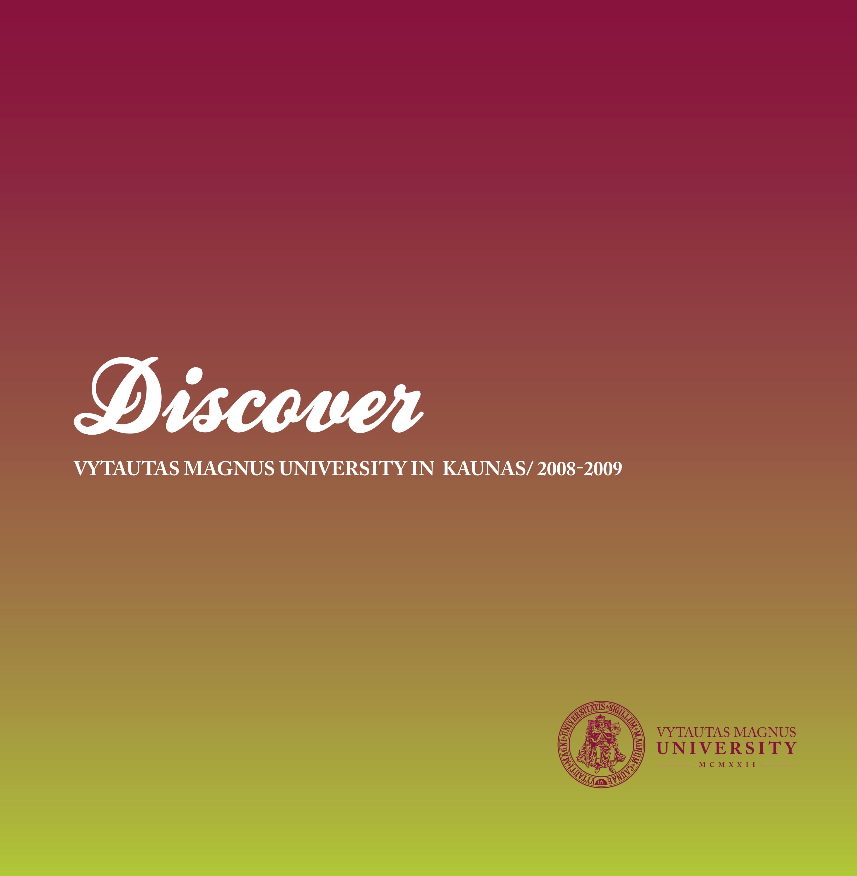 Discover VMU in Kaunas by Vytautas Magnus University - Issuu