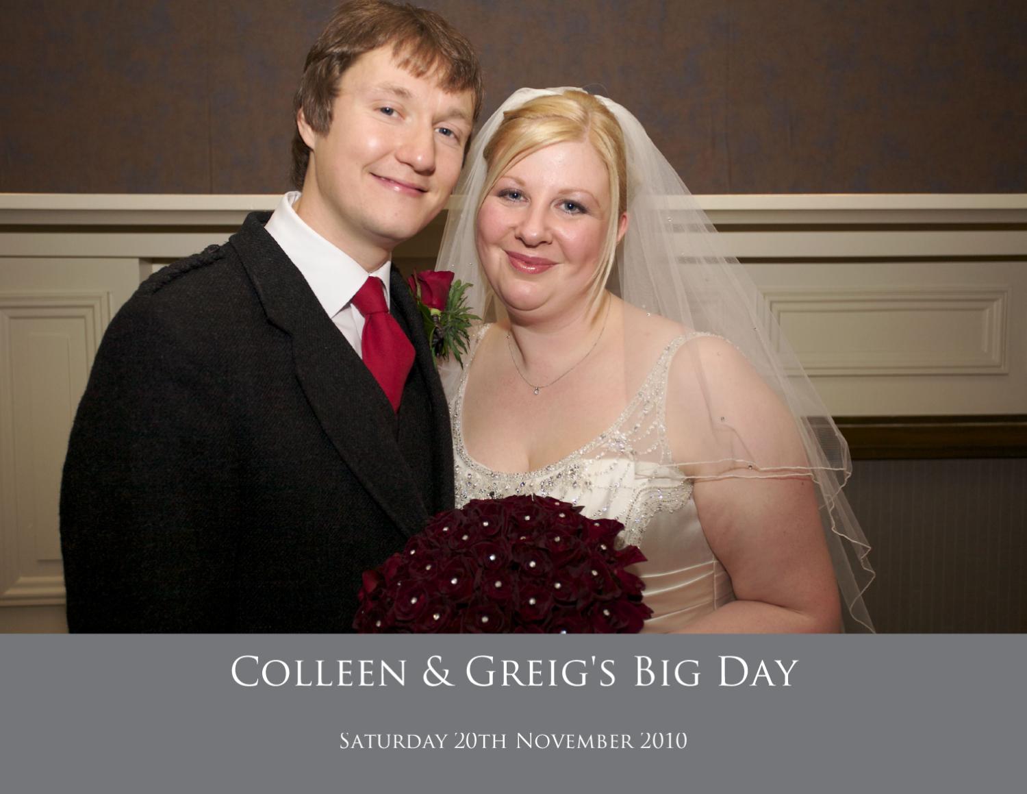 Colleen & Greig's Big Day by Robert Gordon University - Issuu