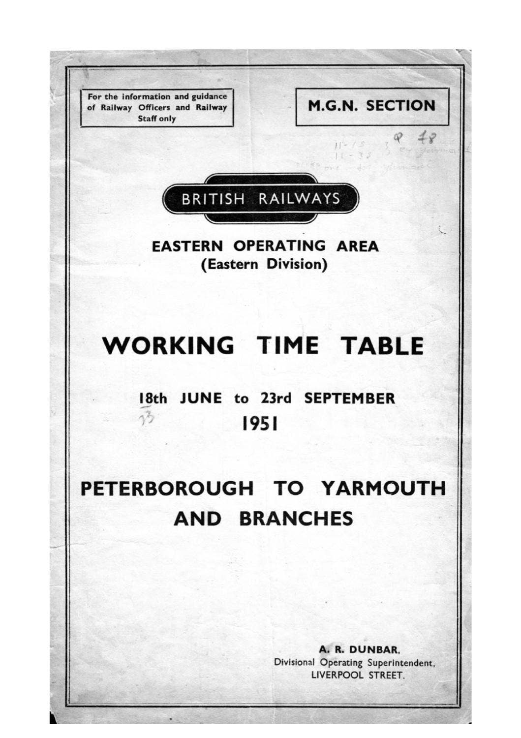 M&GN WTT 19510618 - 19510923 by John Musselwhite - Issuu