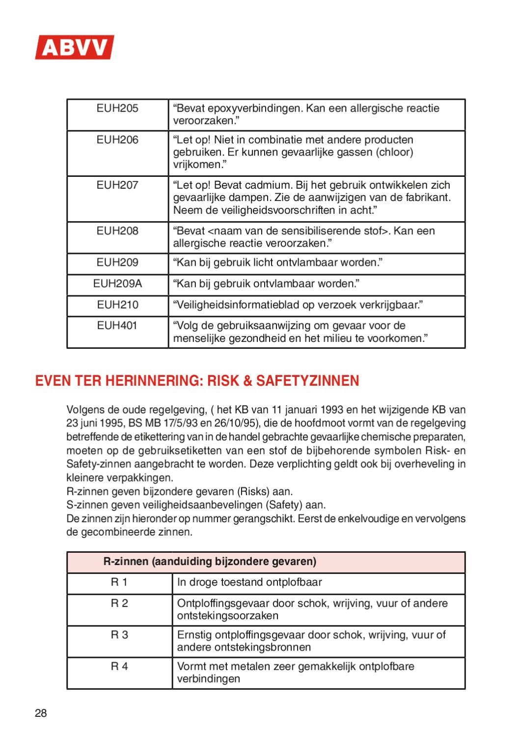ABVV - Chemische producten: nieuwe etiketten by ABVV - Issuu