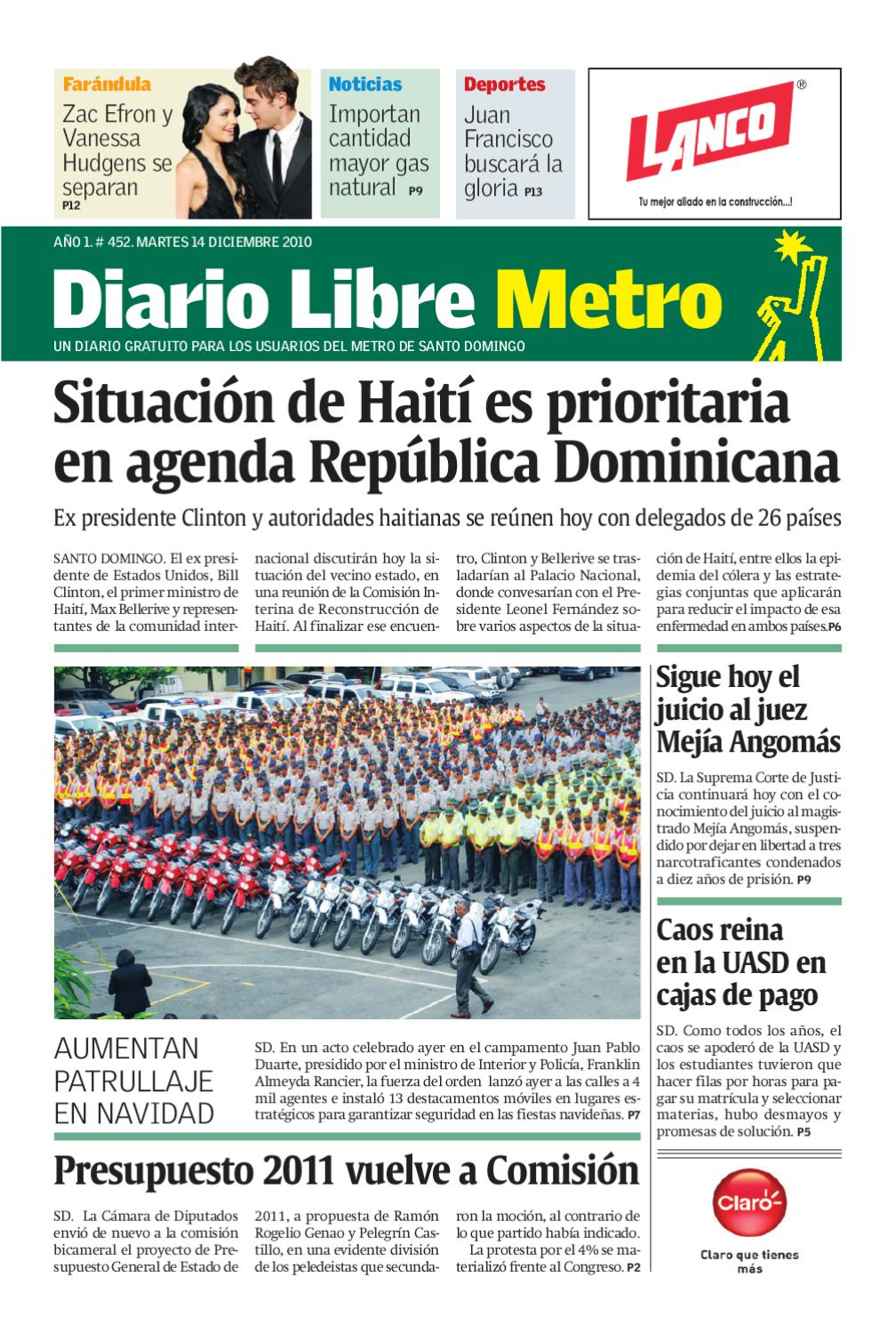 Diariolibremetro452 by Diario Libre - Issuu
