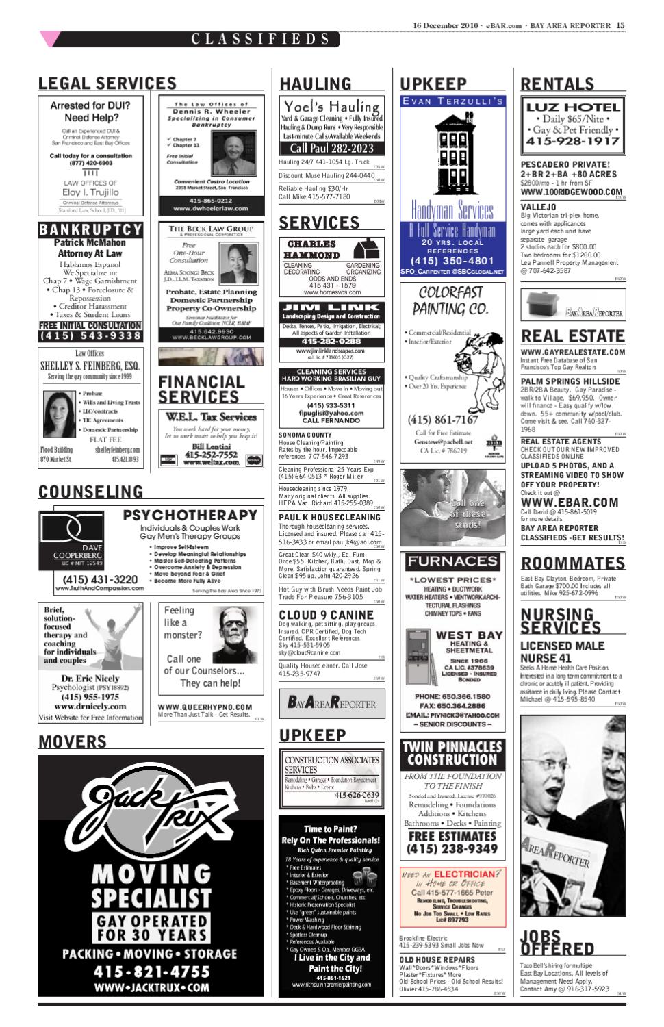 Bay Area Reporter, the newspaper of record for San Francisco's LGBT ...