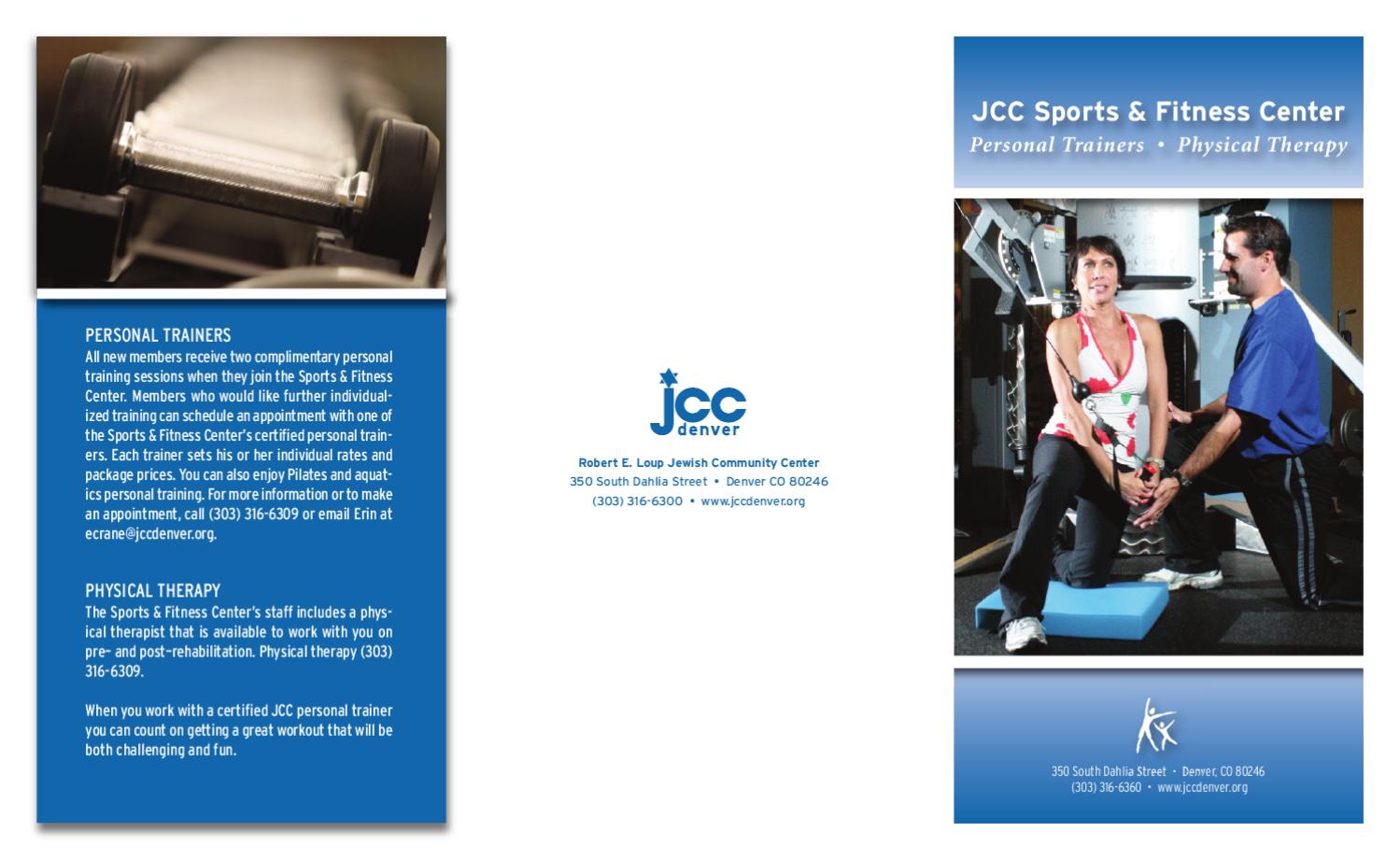 JCC Sports & Fitness Trainers Brochure by Staenberg–Loup Jewish ...