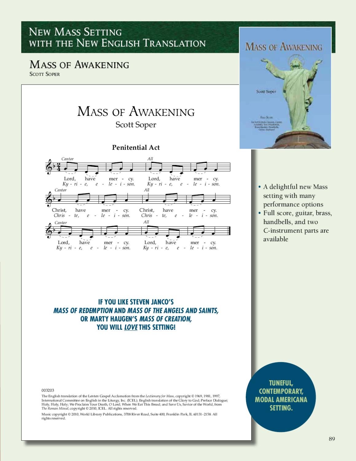 Mass of Awakening WEB by World Library Publications - Issuu