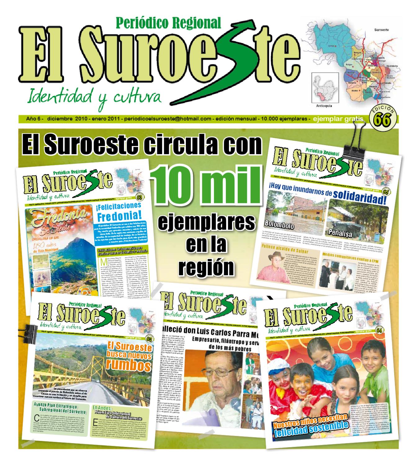 Periódico El Suroeste diciembre-enero #66 by Periódico EL SUROESTE - Issuu