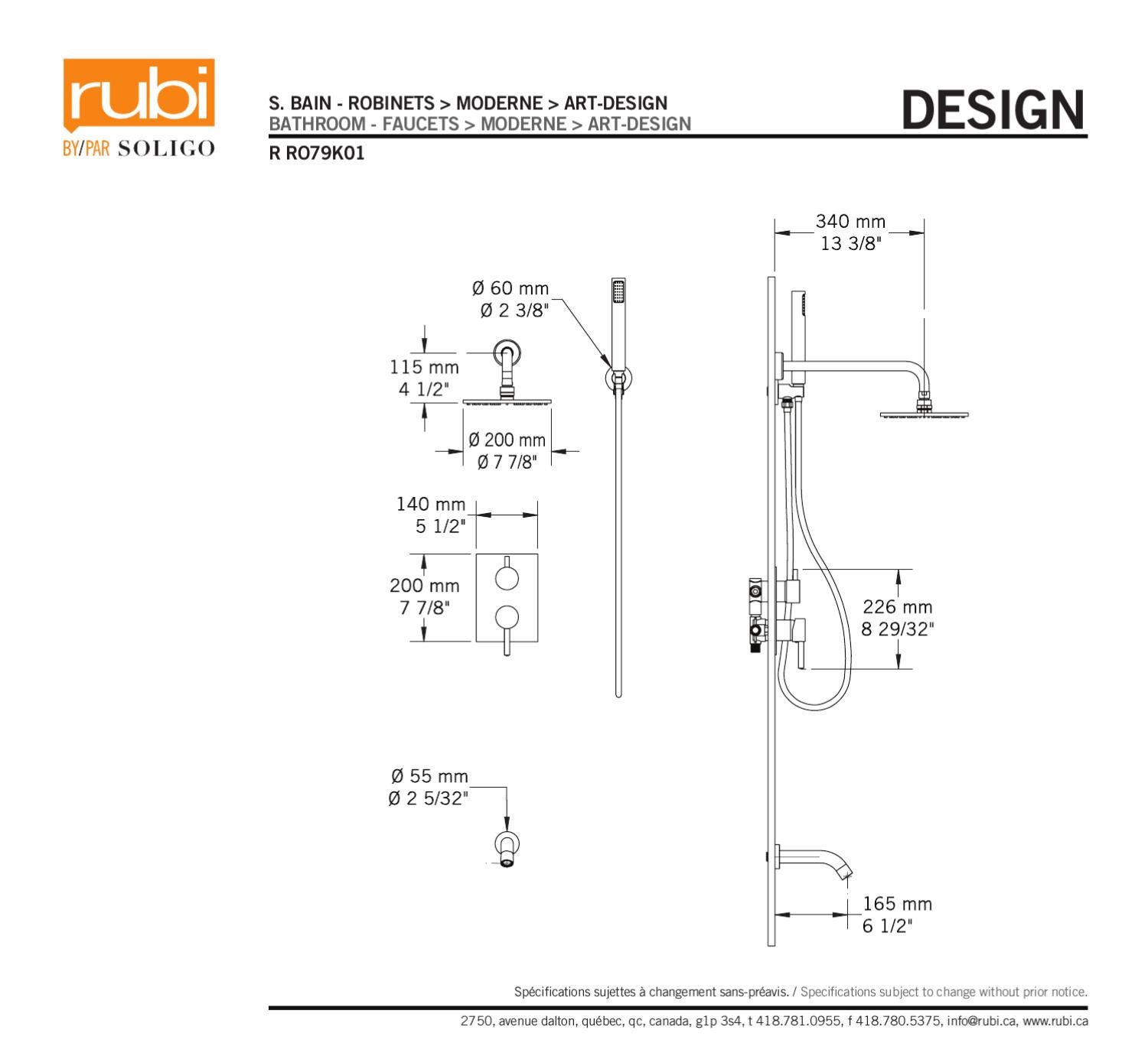 R RO79K01 Design faucet specs by Rubi Soligo - Issuu