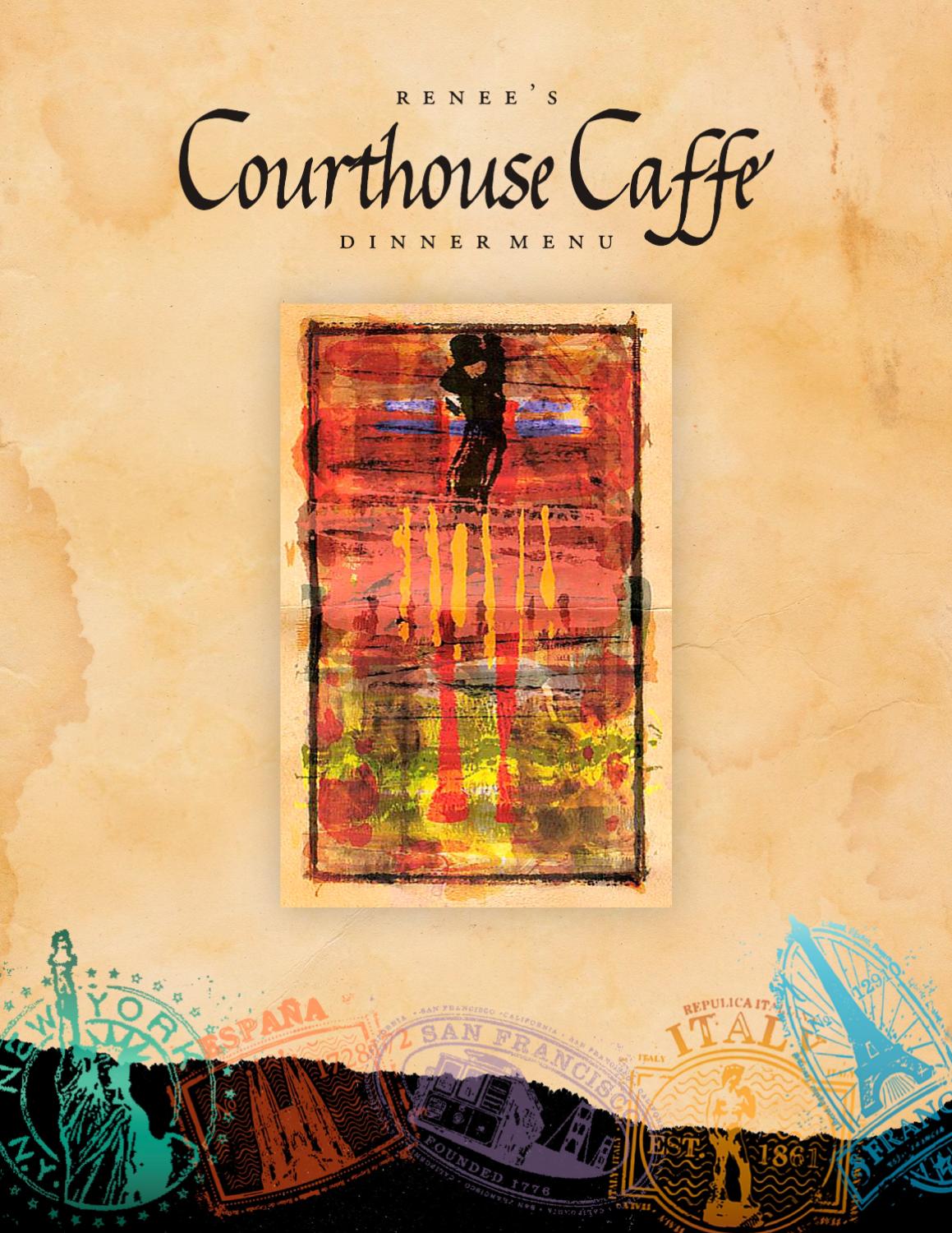 Courthouse Caffe Dinner Menu by Anita Lancaster - Issuu