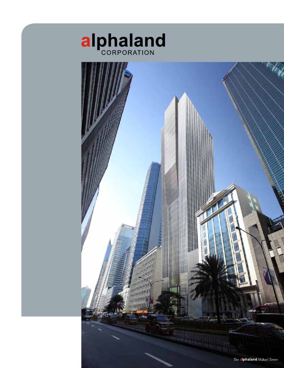 2009 Annual Report by Alphaland Corporate Communications - Issuu