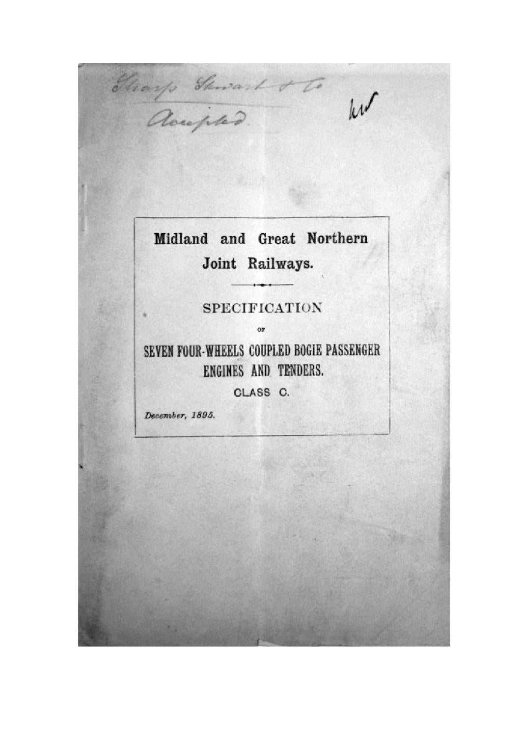 M&GN C Class 4-4-0 Specification by John Musselwhite - Issuu