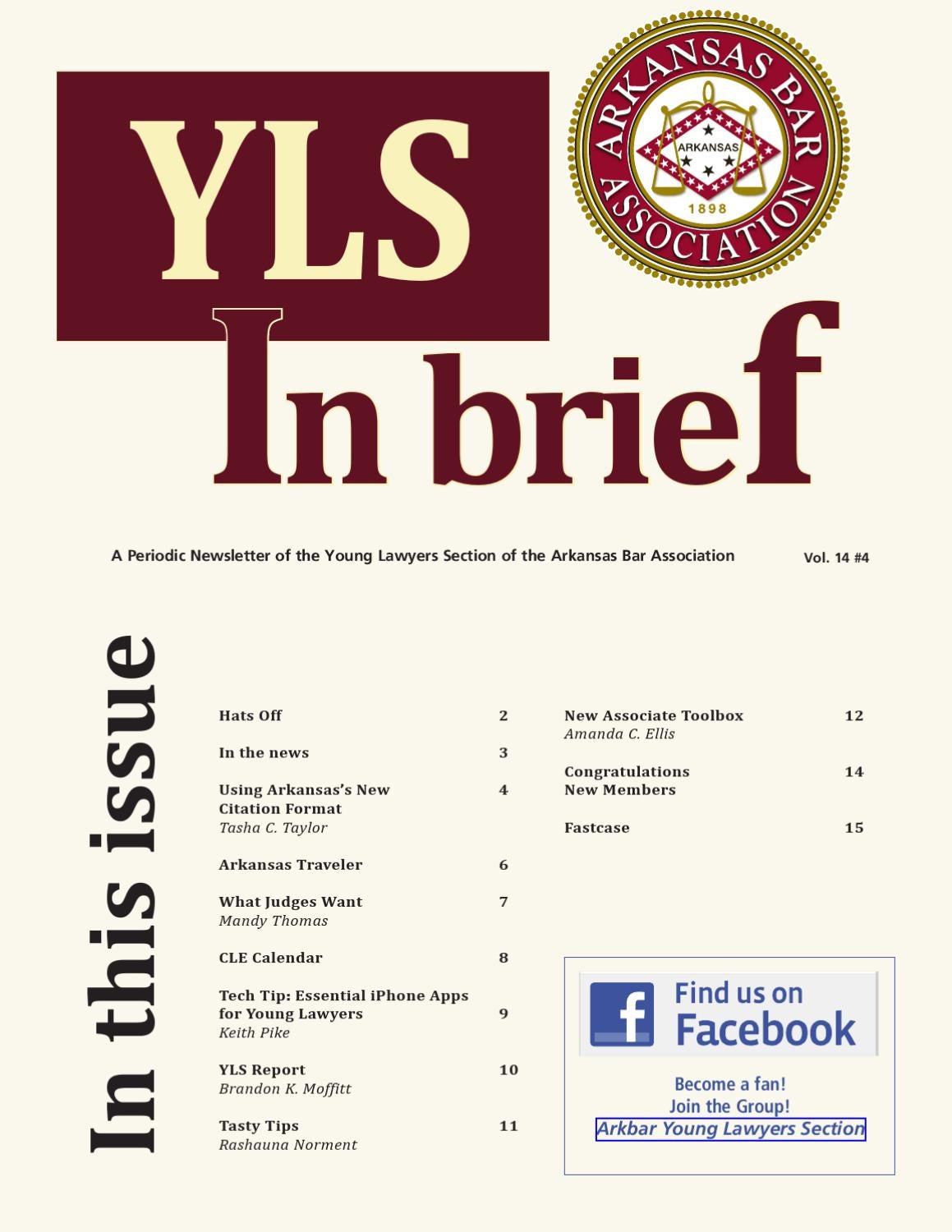 YLS Inbrief Fall 2010 by Arkansas Bar Association - Issuu