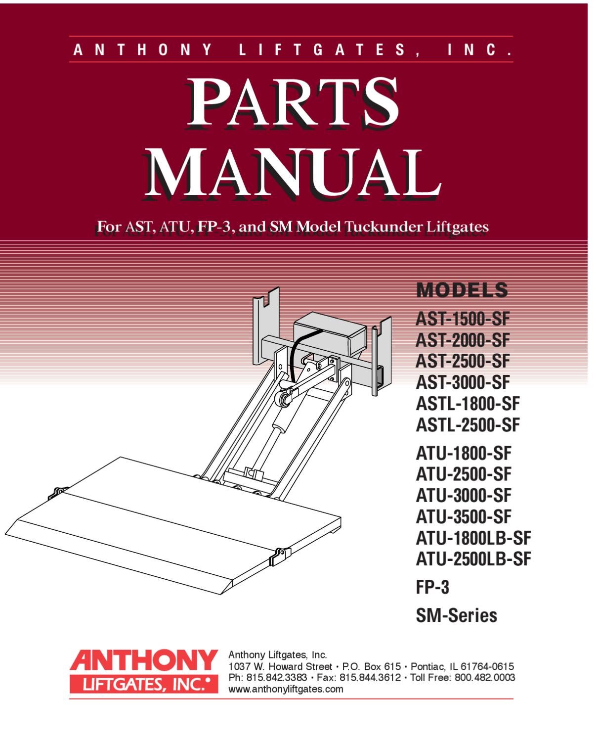 Anthony AST-Series Liftgate by THE Liftgate Parts Co. - Issuu