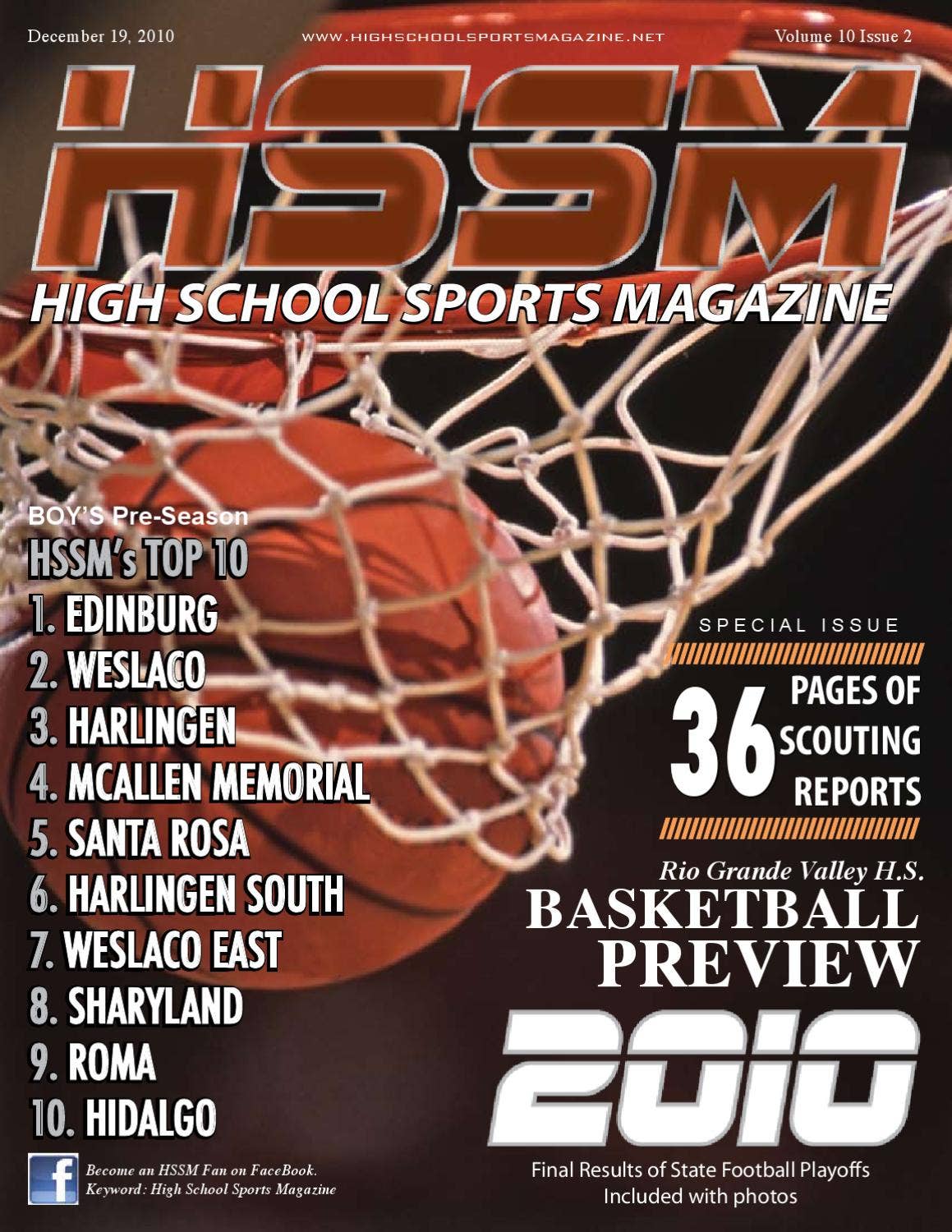2010 High School Sports Magazine Basketball Preview by High School ...