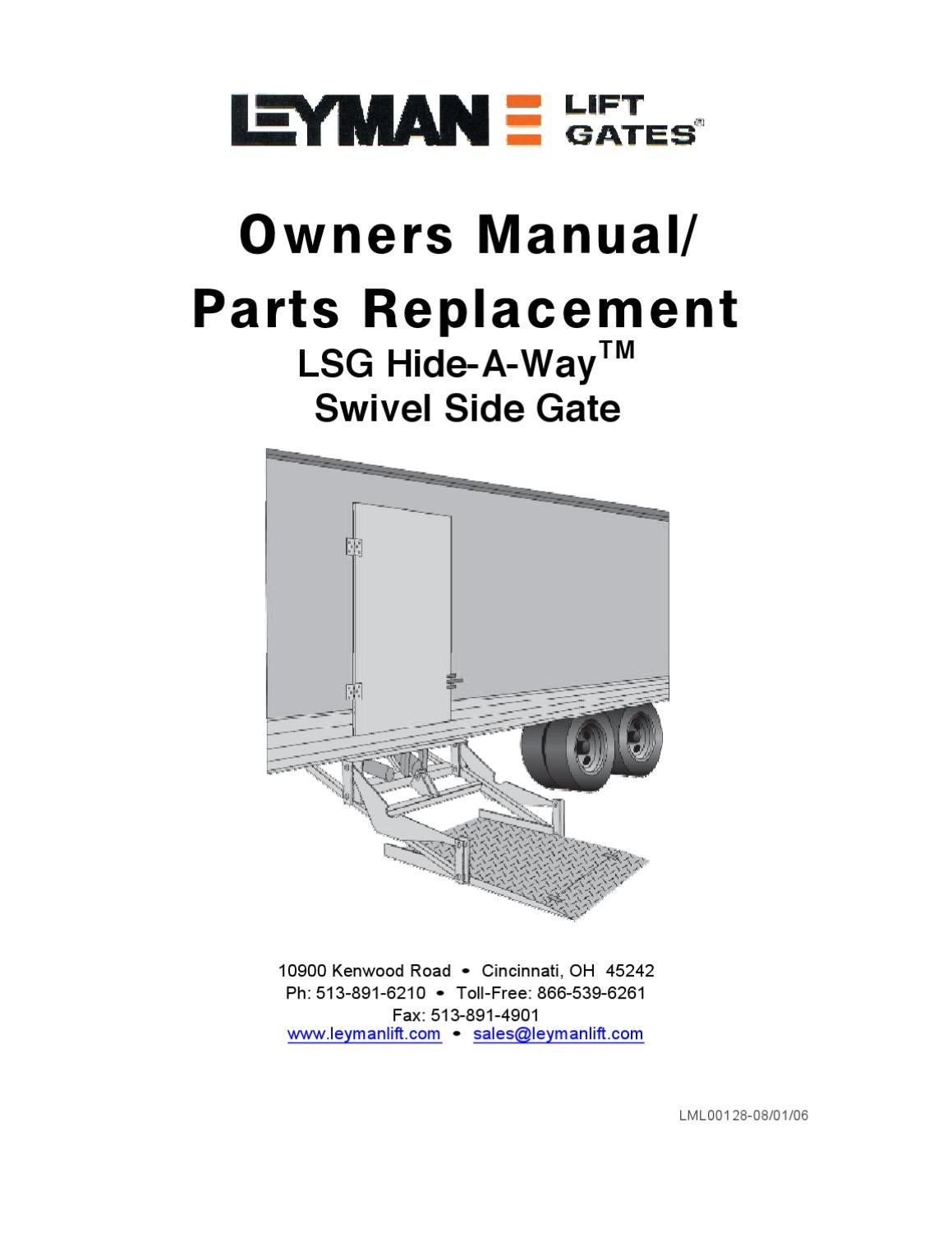 Leyman LSG Series Liftgate by THE Liftgate Parts Co. - Issuu