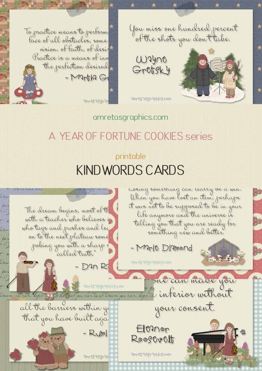 Printable Kindwords Greeting Cards - Day 1-8 by amreta sidik - Issuu