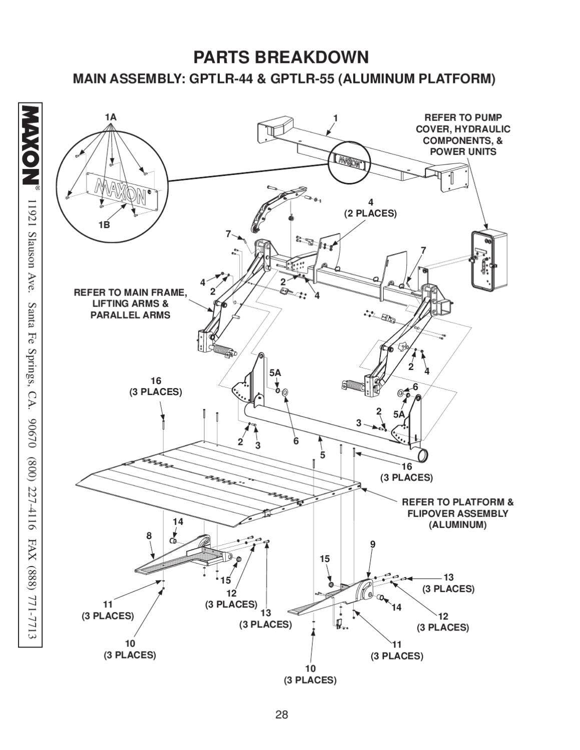 Maxon GPTLR Series Liftgate by THE Liftgate Parts Co. - Issuu
