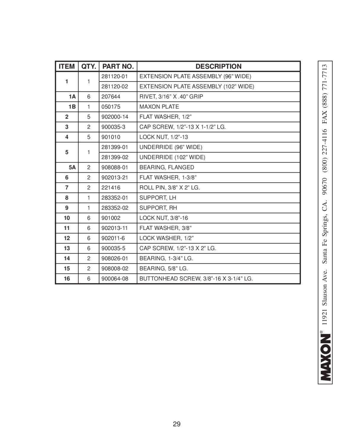 Maxon GPTLR Series Liftgate by THE Liftgate Parts Co. - Issuu