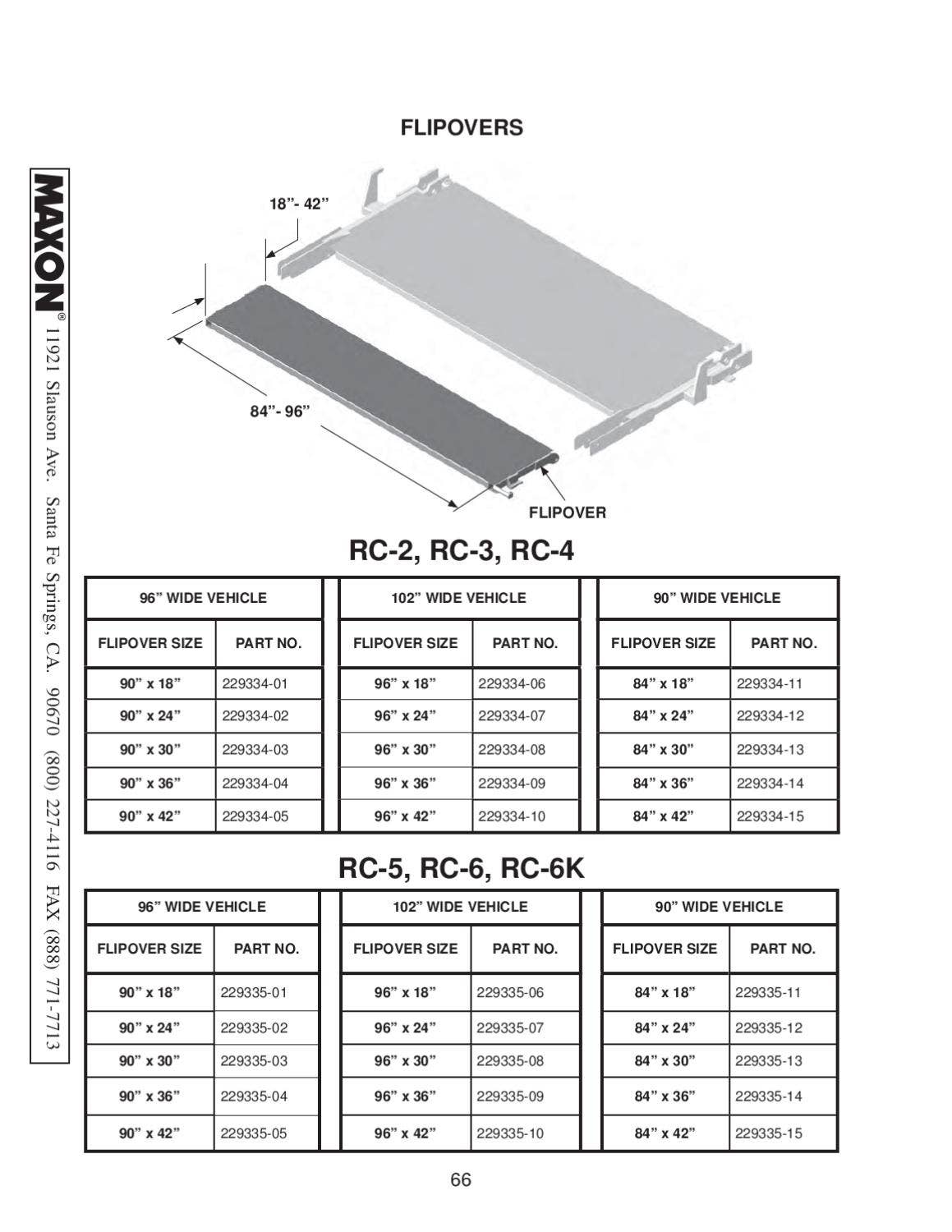 Maxon RC Series Liftgate by THE Liftgate Parts Co. - Issuu