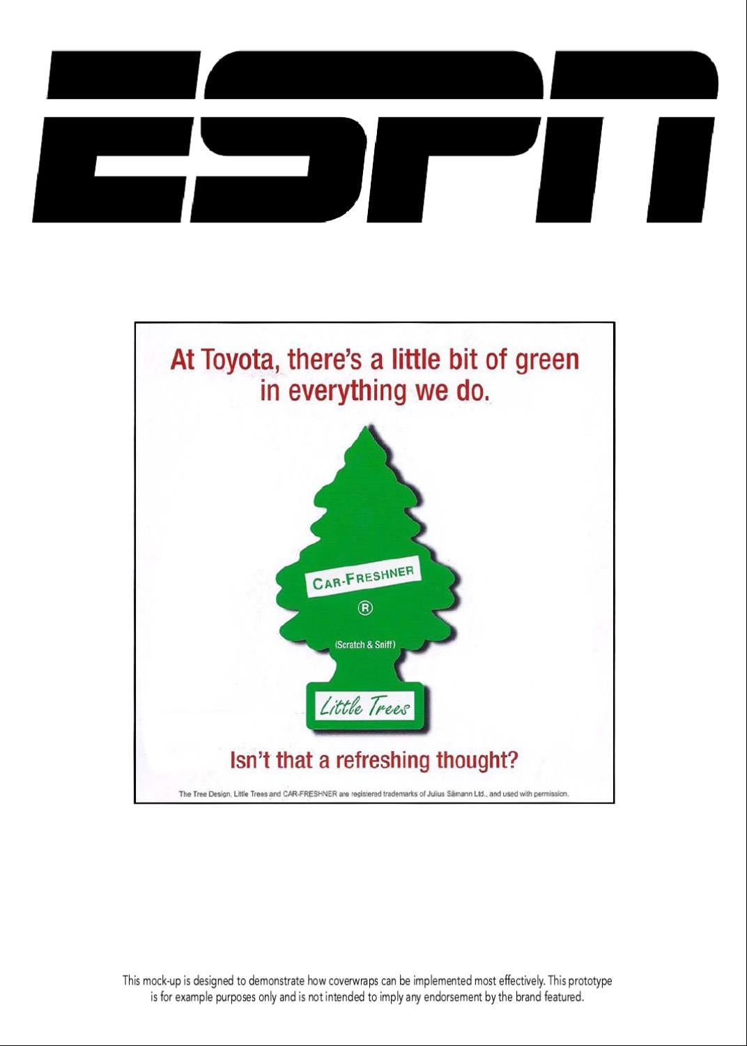 TOYOTA - Mockup Example of Magazine Cover Wrap Marketing by Audience ...