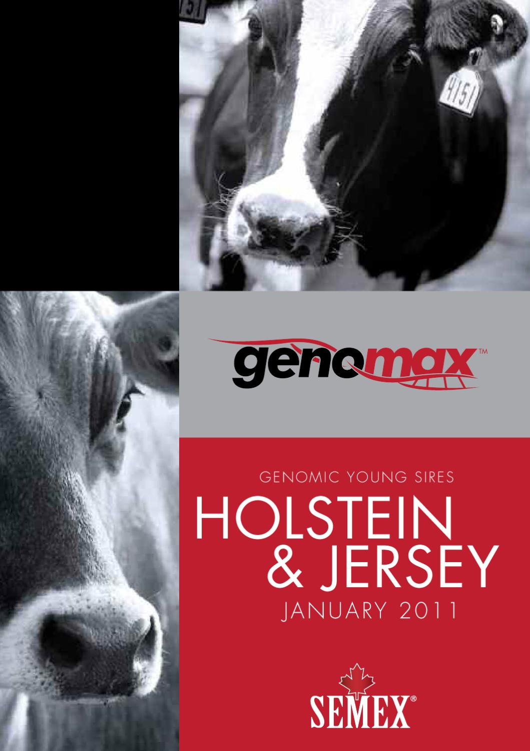 Holstein & Jersey Genomax - January 2011 by Semex - Issuu