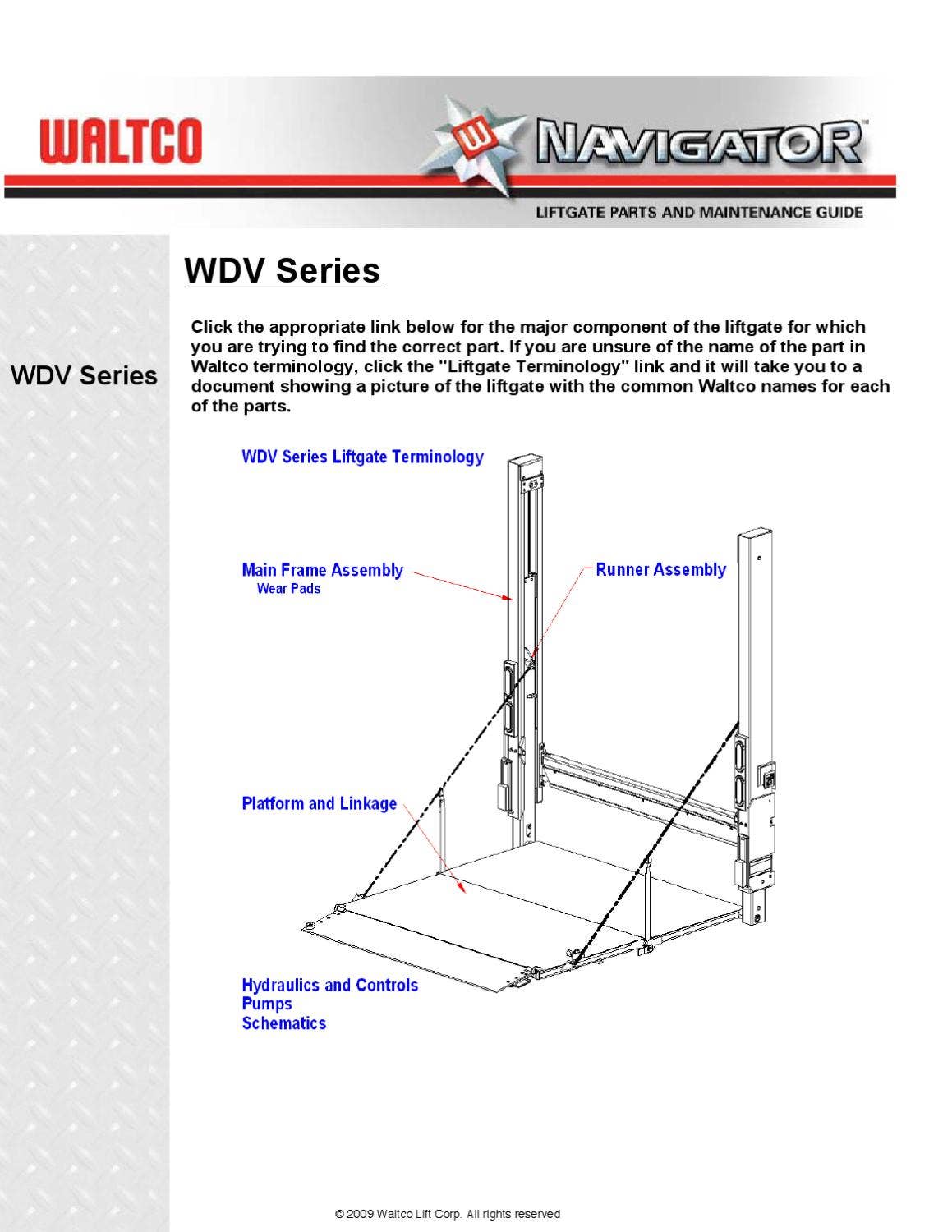 Waltco WDV Series Liftgate by THE Liftgate Parts Co. - Issuu