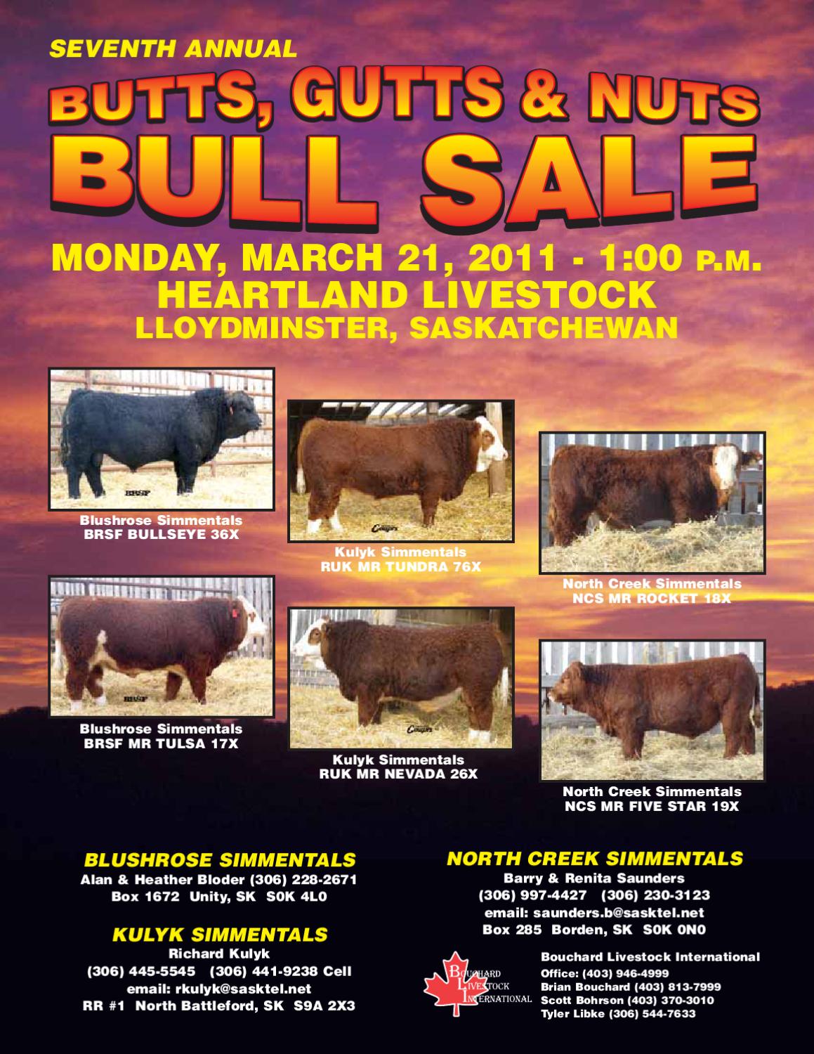 Butts, Guts & Nuts Bull Sale by Today's Publishing Inc. - Issuu