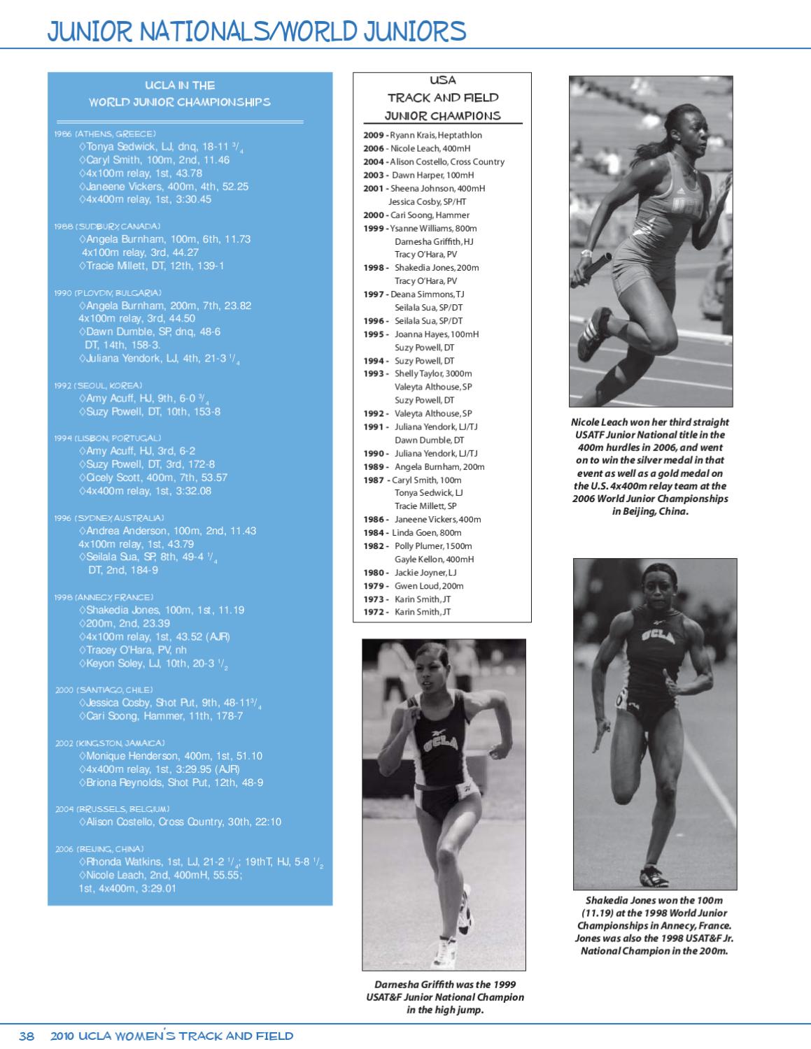 2011 UCLA Women's Track & Field Media Guide by UCLA Athletics - Issuu