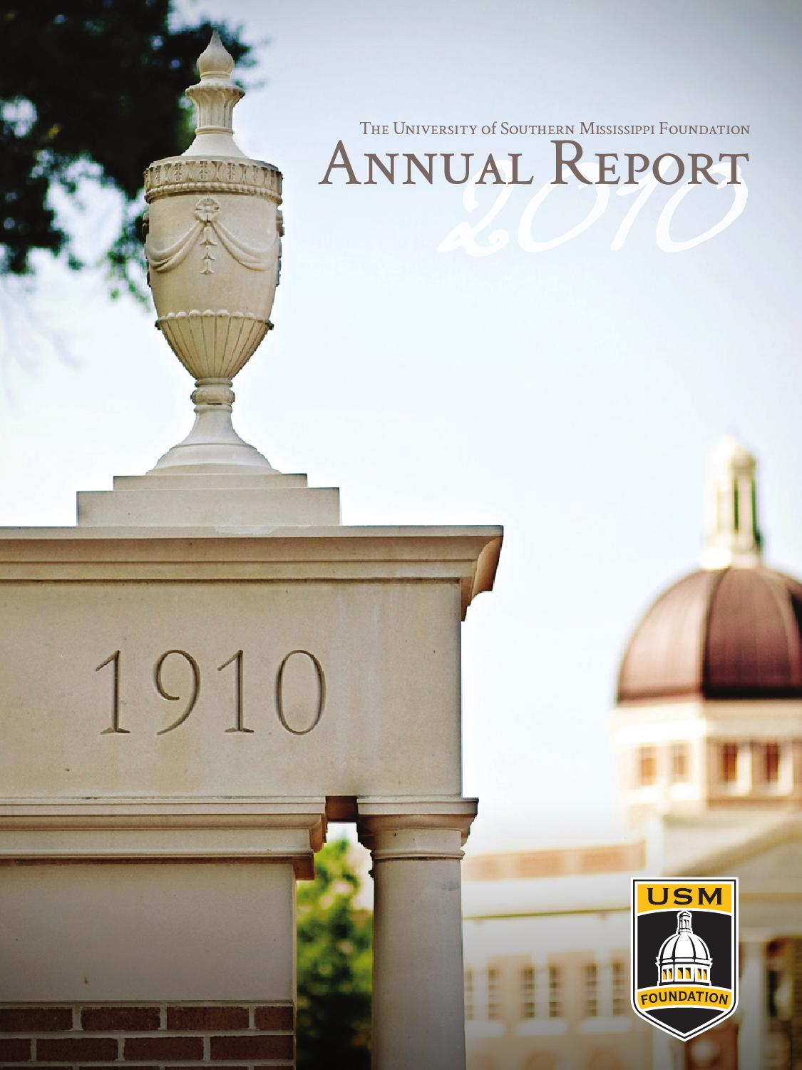 USM Foundation Annual Report 2010 by The University of Southern ...