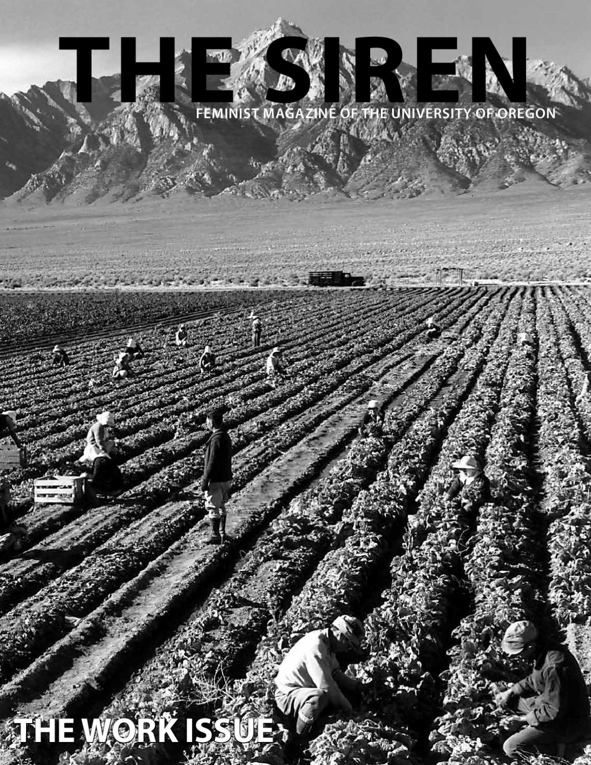 Work Issue by The Siren Magazine of the ASUO Women's Center - Issuu