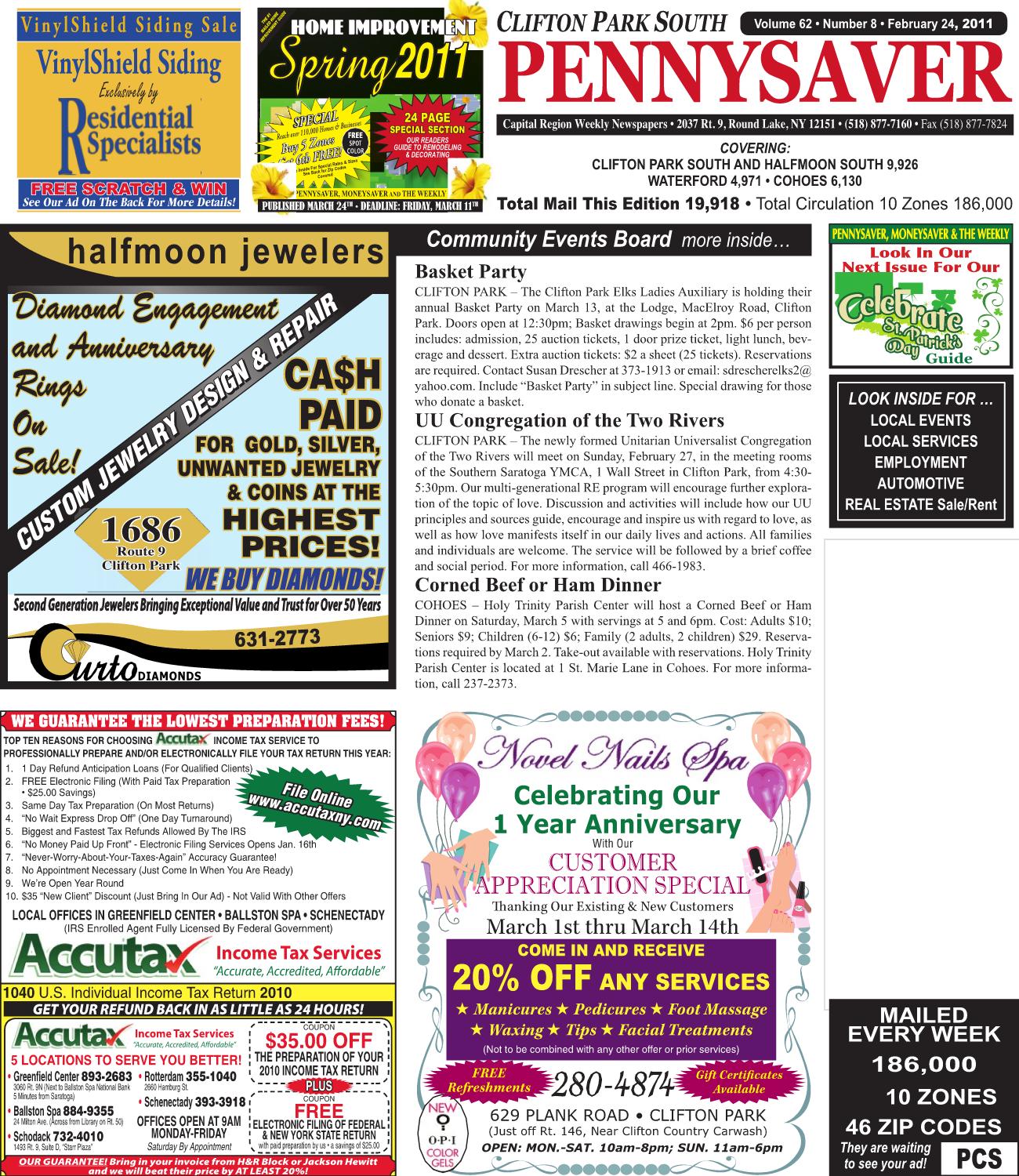 Clifton Park South Pennysaver 2/24/11 by Capital Region Weekly ...
