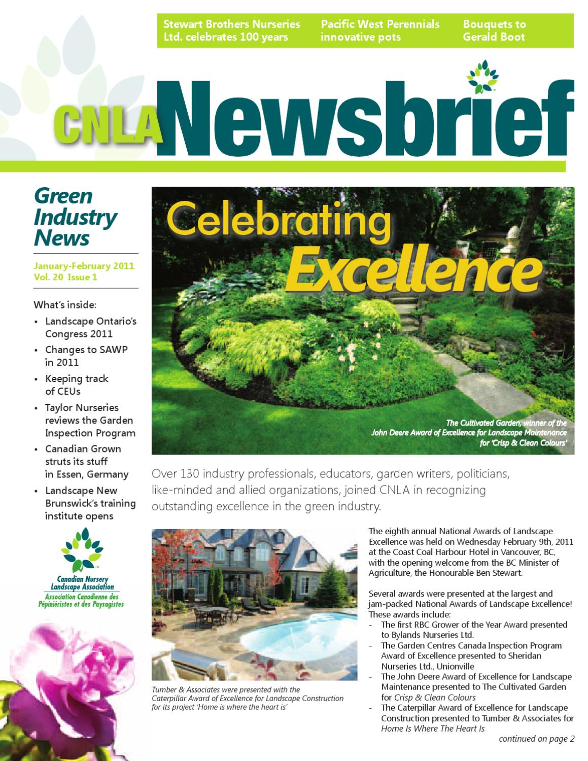 CNLA Newsbrief | February 2011 by Canadian Nursery Landscape ...