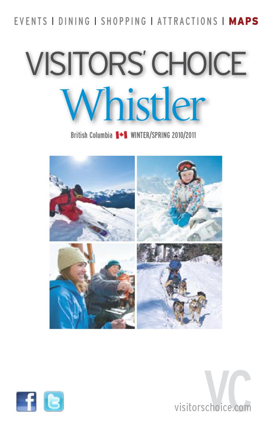 Visitors' Choice Whistler Winter/Spring 2010/2011 by GLACIER MEDIA ...
